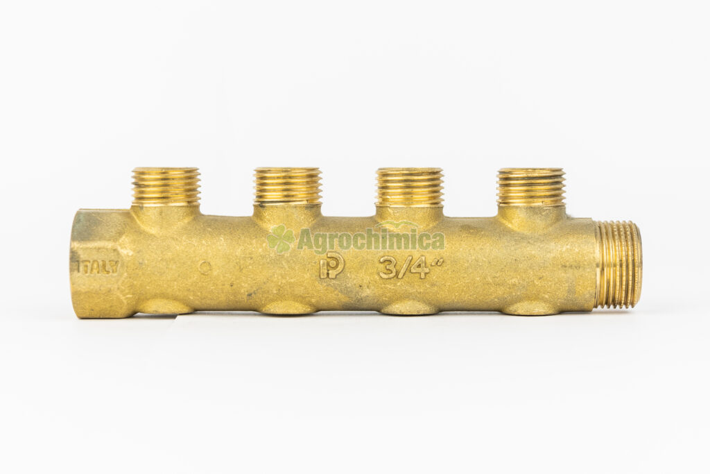 COLLETTORE 1/2 MF 3/4 A 3 USCITE > Idraulica, Raccorderia in ottone ...
