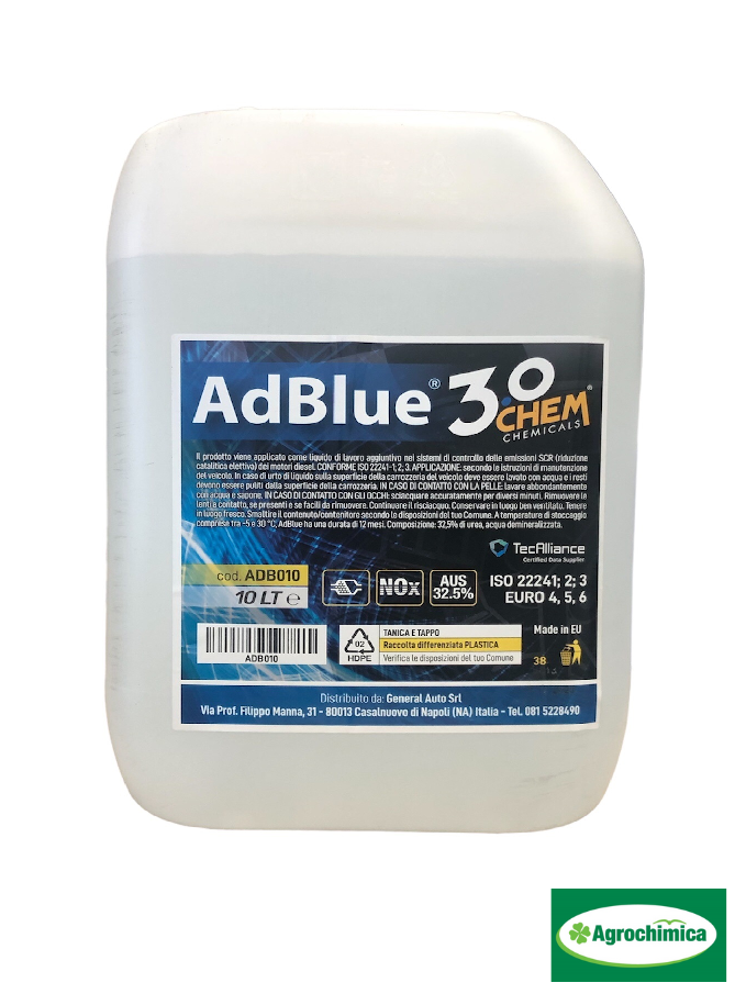 ADBLUE TANICA DA LT. 10 CON BECCUCCIO > Lubrificanti - Agrochimica srl